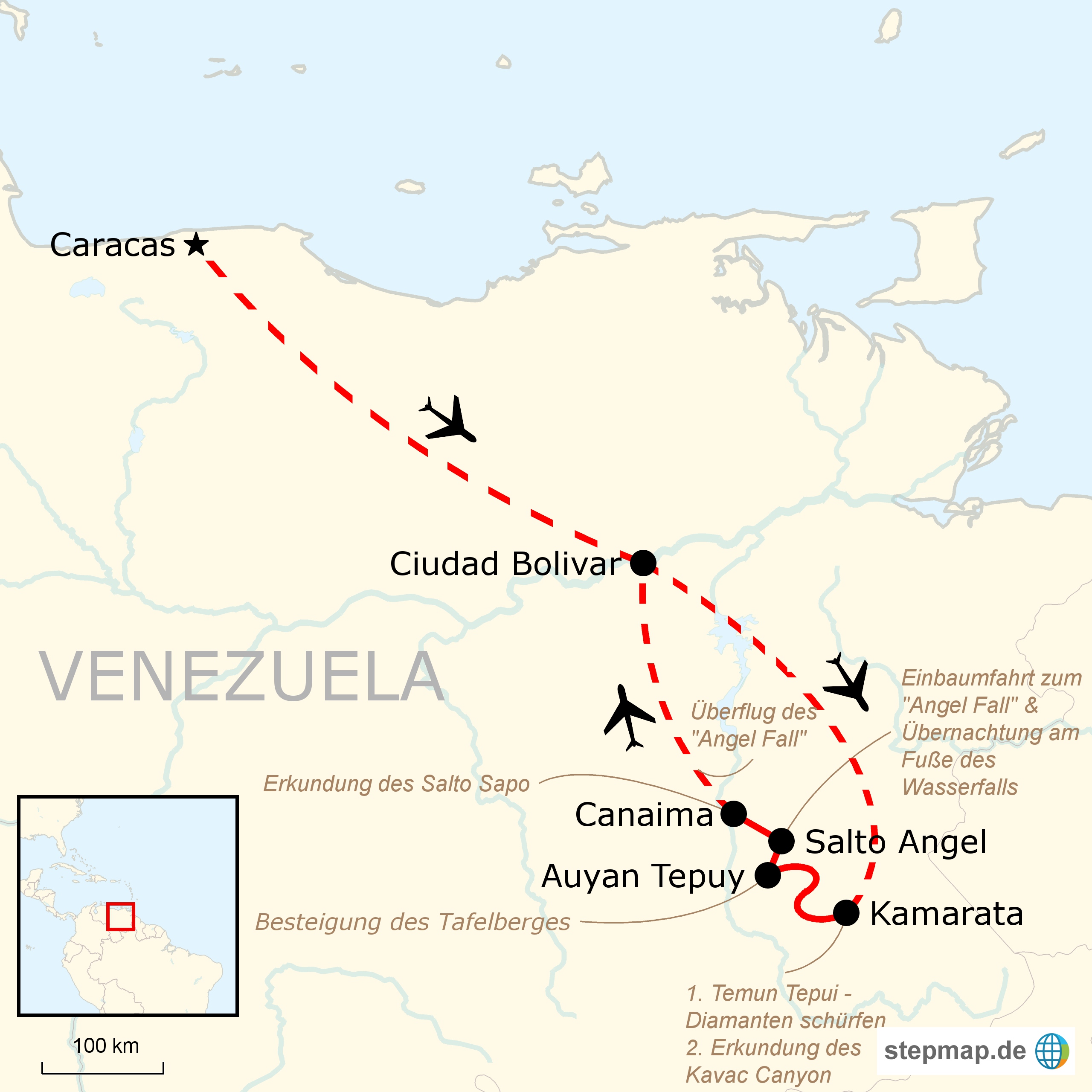 Auyan Tepui Besteigung & Angel Falls Expedition | traveljunkies.tours